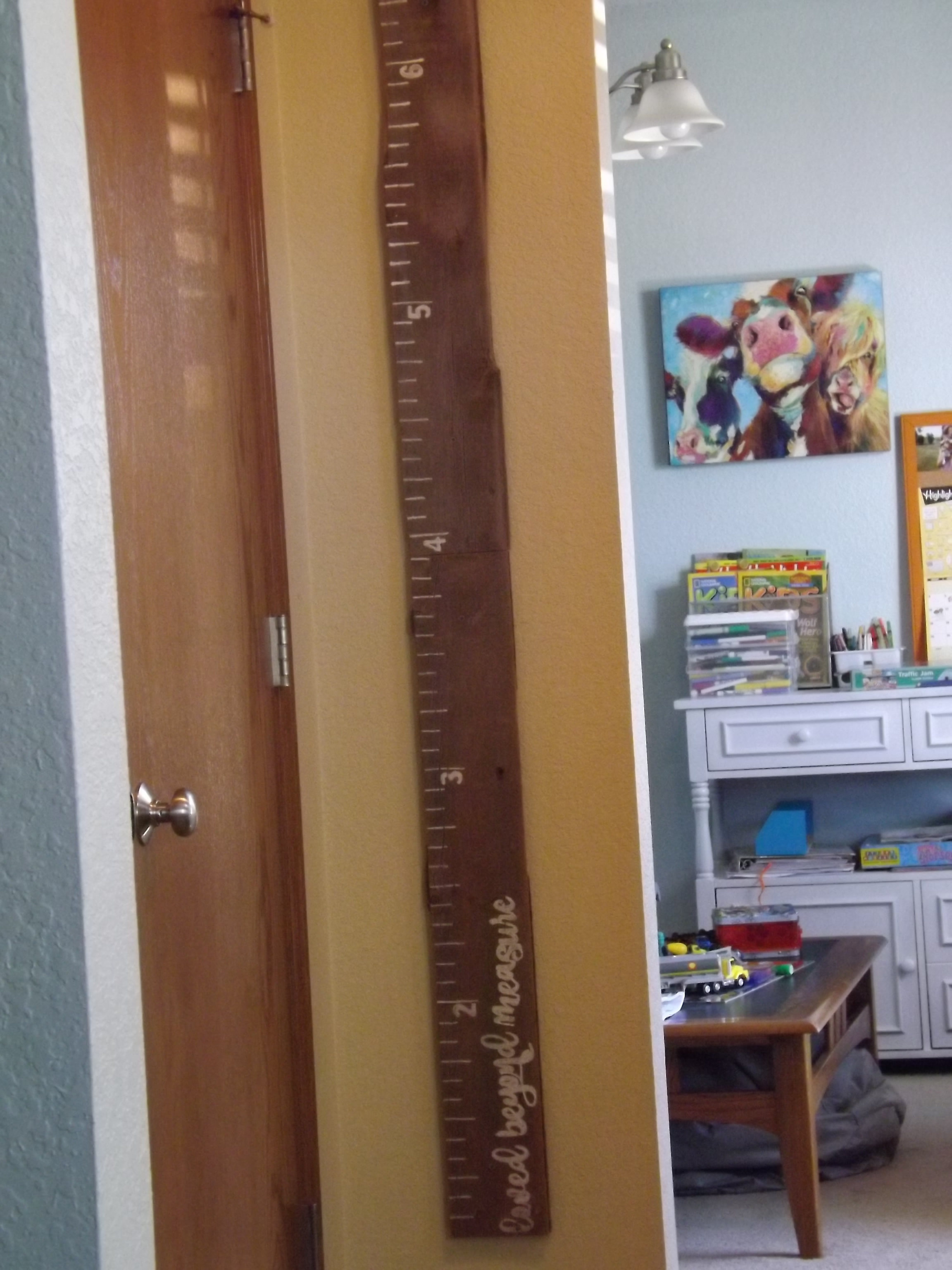 DIY Barn Board Growth Chart - Have a Little Faith Blog